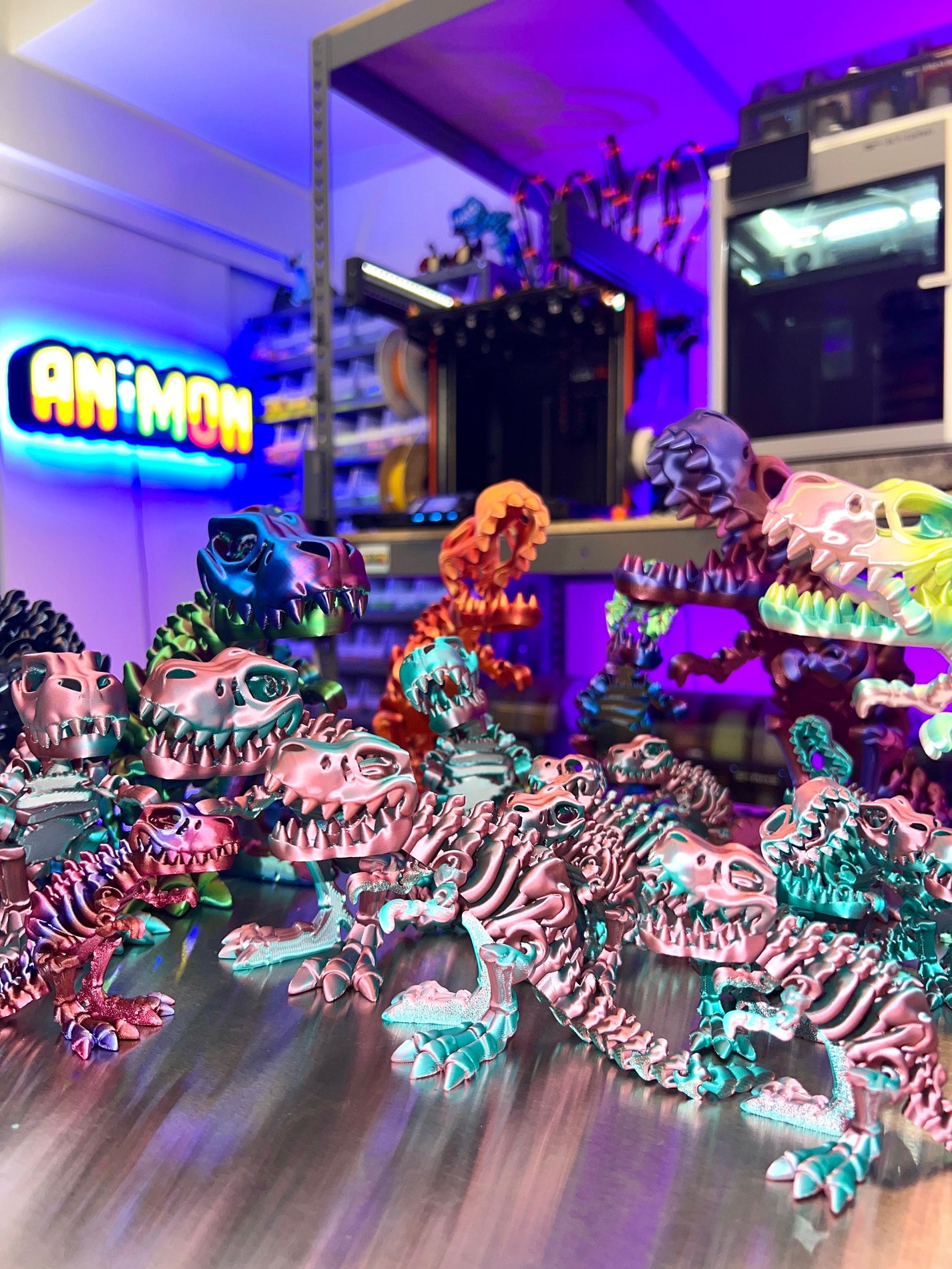 Flexi Skeleton T-Rex - Articulated Flexi, Flexi Factory – Animon Studios